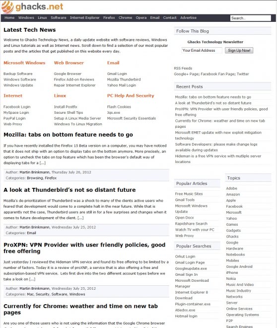 Hide Menus in Fullscreen with Autohide for Firefox - gHacks Tech News