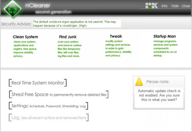 nCleaner advanced System cleaner - gHacks Tech News