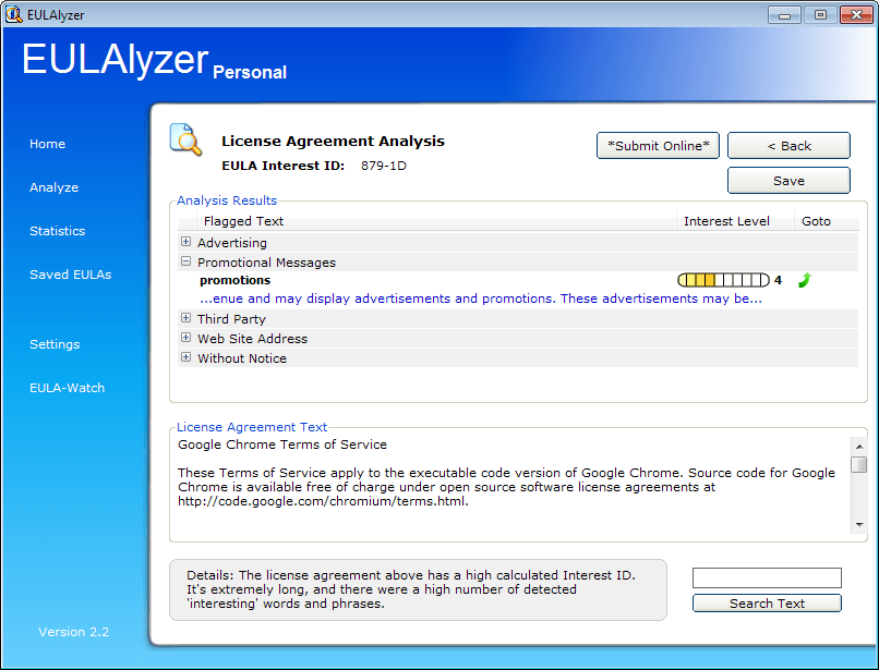 EULA Analyzer - gHacks Tech News