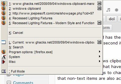 Windows Clipboard Software - gHacks Tech News