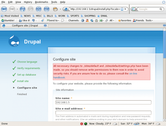 Install Drupal on a LAMP Server - gHacks Tech News