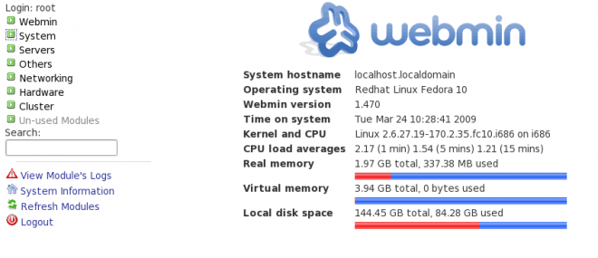 Webmin: One Stop Linux Configuration - gHacks Tech News