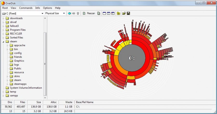 Visualizer program for hardrive - kurtblaster