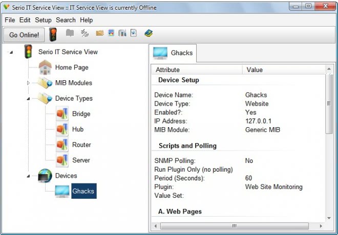 Server Monitoring Software IT Service View - gHacks Tech News