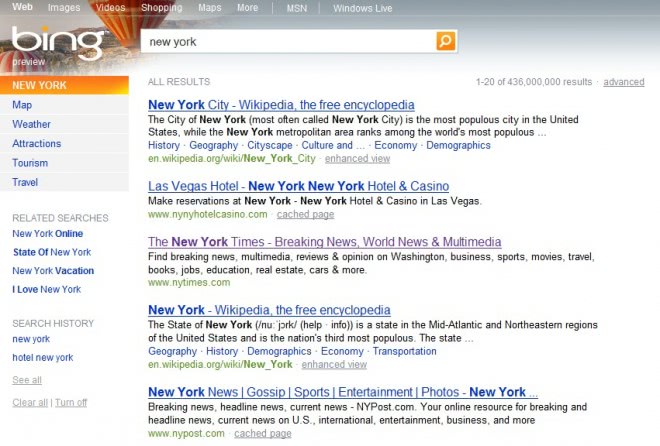 Microsoft Bing Search Is Live - gHacks Tech News