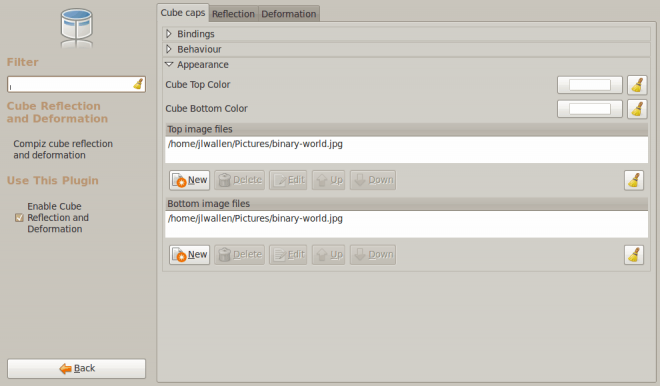 Configuring the appearance of the Compiz Cube - gHacks Tech News