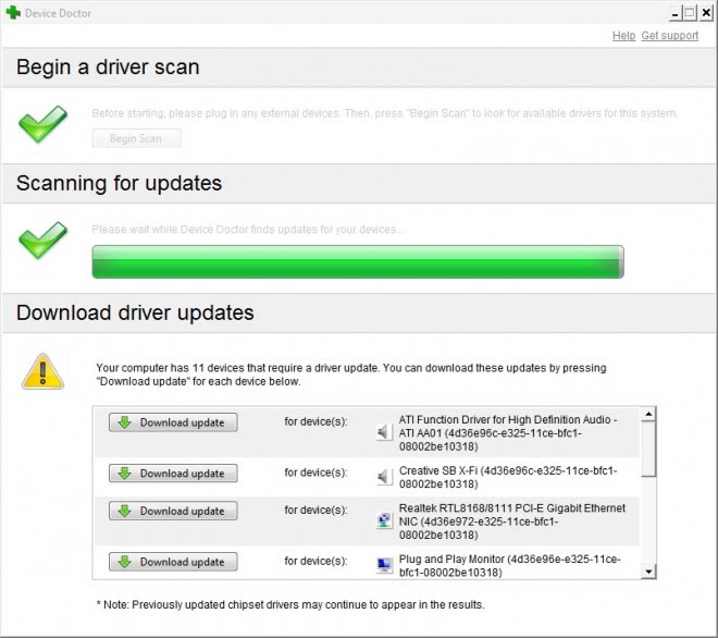 Device Doctor Scans Windows For Driver Updates - gHacks Tech News