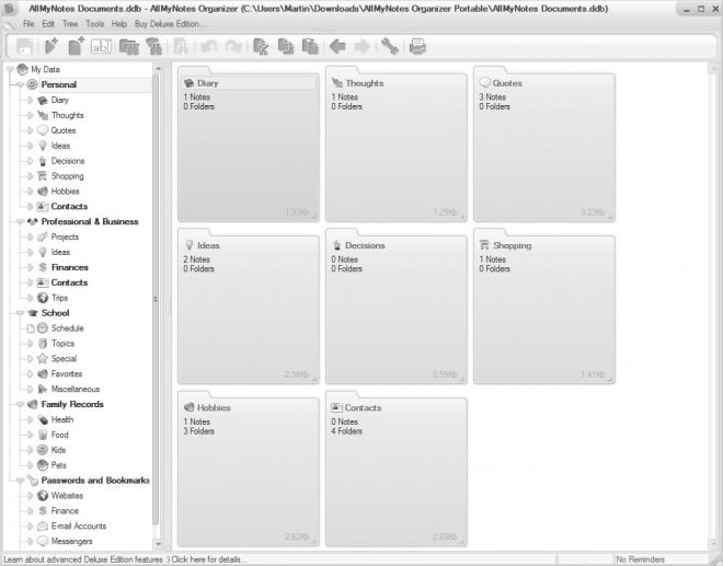 Note Taking Program AllMyNotes Organizer - gHacks Tech News