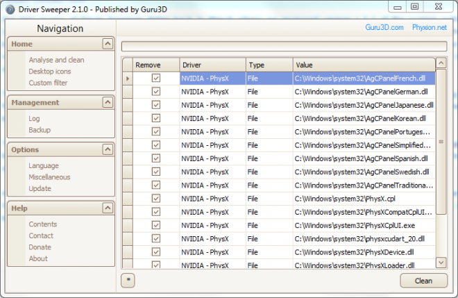 Driver Sweeper 2.1 Completely Uninstall Drivers - gHacks Tech News