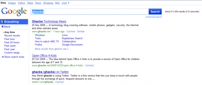 Test The New Google Search Interface Right Now - gHacks Tech News