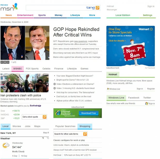 MSN.Com Gets An Overhaul After Ten Years - gHacks Tech News