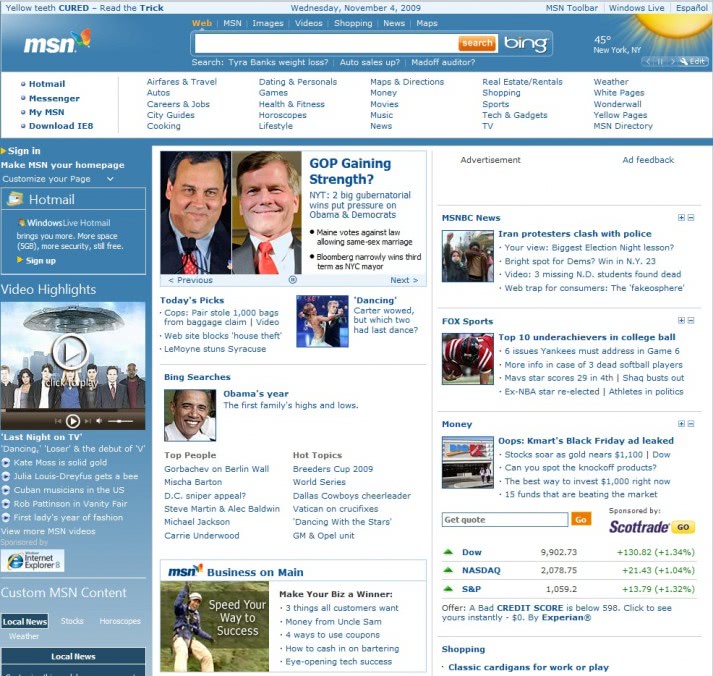 MSN.Com Gets An Overhaul After Ten Years - gHacks Tech News