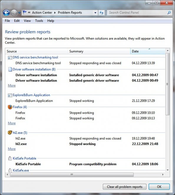 Windows Reliability Monitor - gHacks Tech News