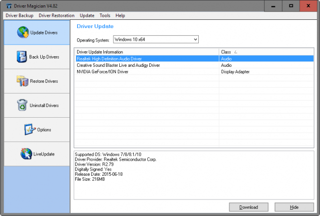 Driver Magician Review - gHacks Tech News