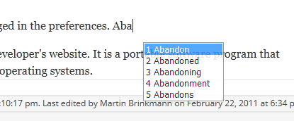 Typing Aid To Auto Complete Words - gHacks Tech News