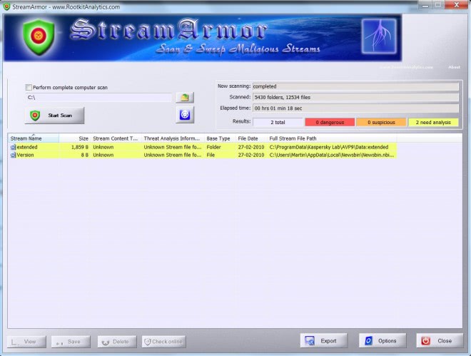 Streamarmor Scans Your PC For Alternate Data Streams - gHacks Tech News