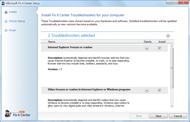 Microsoft Fix It Center Online - gHacks Tech News