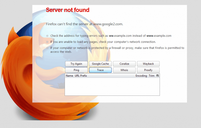 Troubleshoot And Access Unavailable Websites With ErrorZilla - gHacks ...
