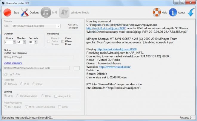 Record Media Streams With Streamrecorder.net - gHacks Tech News
