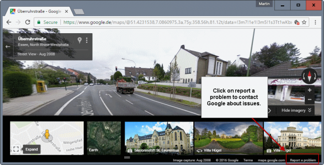 How To Remove A Face, House Or Car From Google Street View - gHacks ...