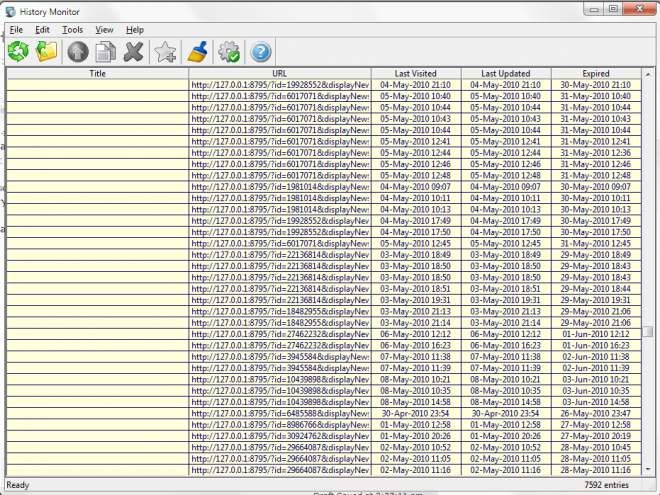Internet Explorer History Monitor - gHacks Tech News