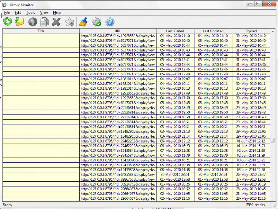 Internet Explorer History Monitor - gHacks Tech News