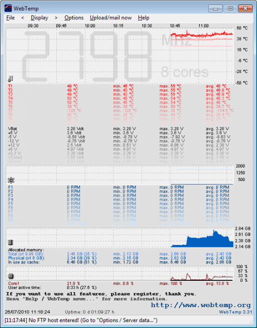Web Temp, CPU Temperature Meter Statistics Software - gHacks Tech News