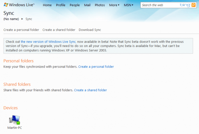 How To Configure Windows Live Sync - gHacks Tech News