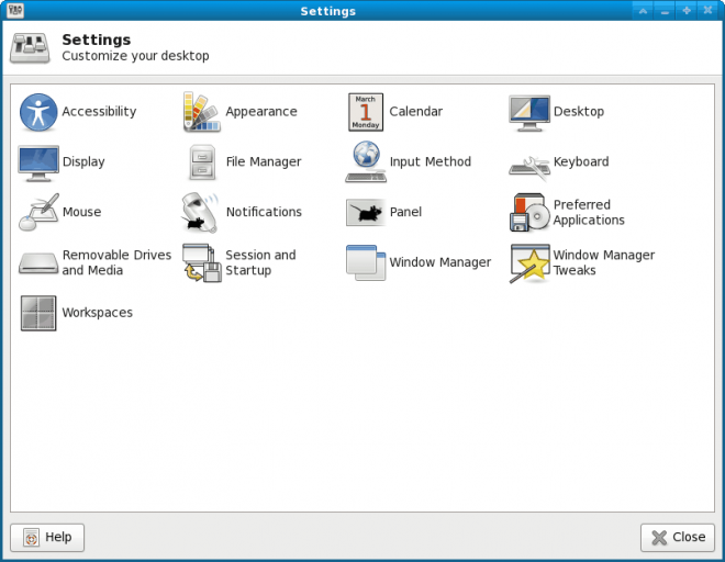 The Xfce "control panel" - gHacks Tech News