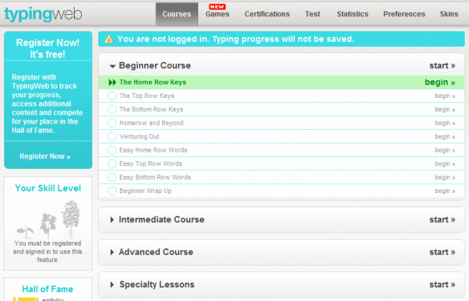 Increase Your Typing Speed With Typing Games And Tests - gHacks Tech News