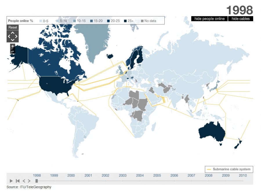The worldwide rise of Broadband - Interactive Map - gHacks Tech News