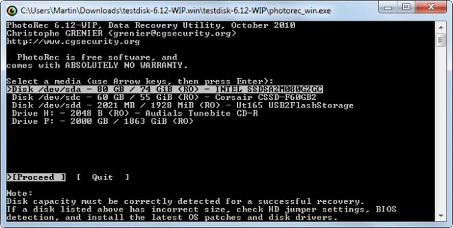 PhotoRec File Recovery Software - gHacks Tech News