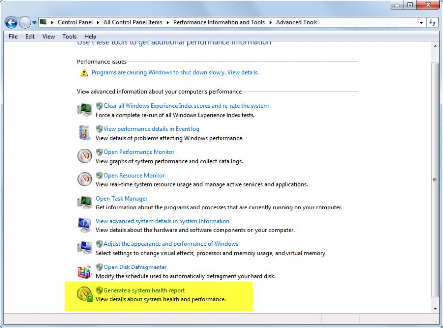 How To Create A System Diagnostics Report In Windows 7 - gHacks Tech News