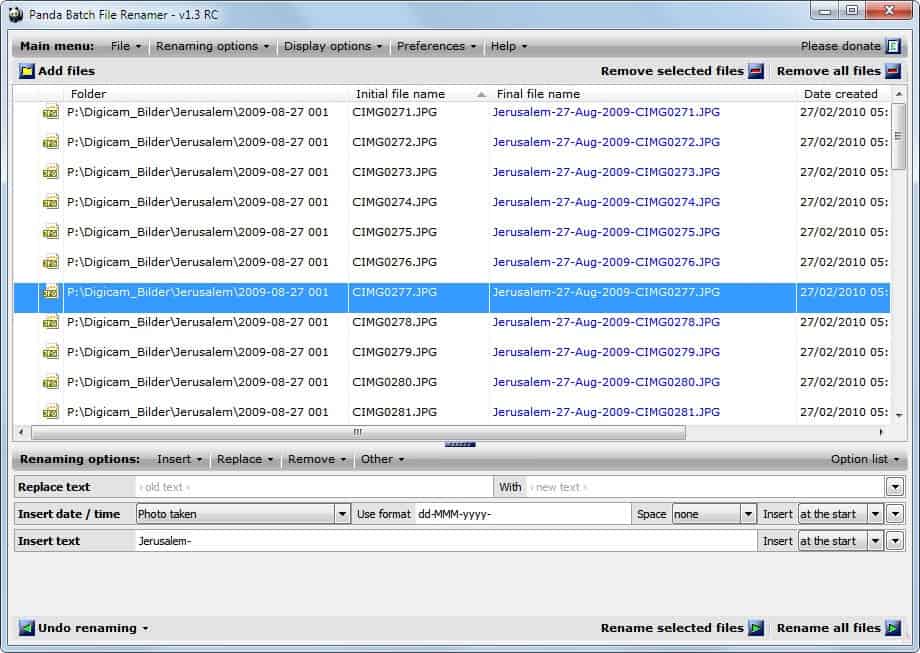 Panda Batch File Renamer - gHacks Tech News Panda Batch File Renamer - gHacks Tech News