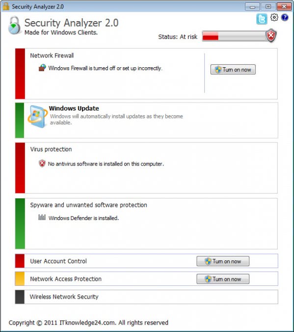 Security Analyzer, System Security Assessment Tool - gHacks Tech News