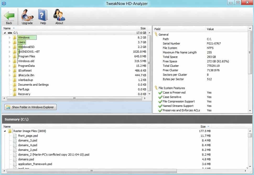 HD Analyze Reveals Hard Drive Space Distribution and Disk Information ...