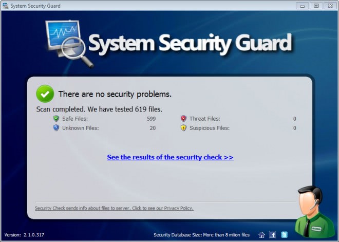 Quick check your system for problems with System Security Guard ...