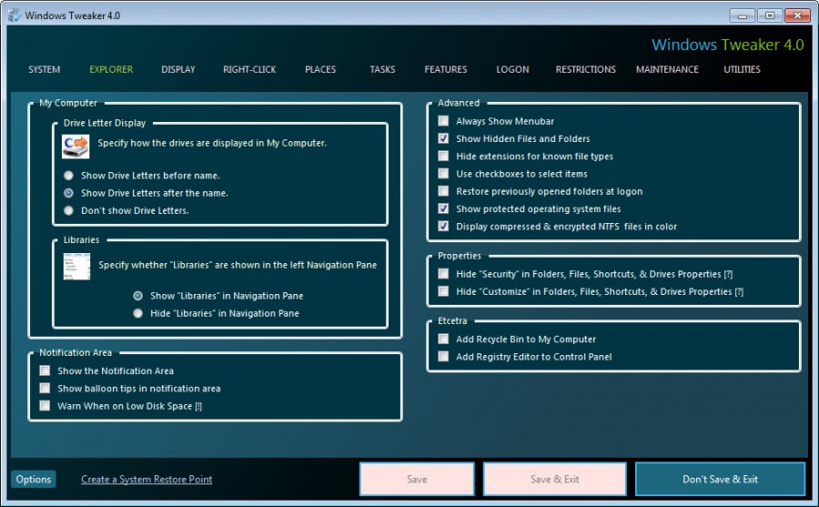 Windows Tweaker 4 Released, Now Windows 8 Compatible - gHacks Tech News