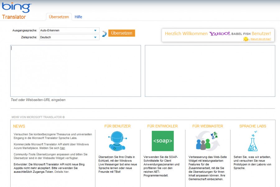 Goodbye Babel Fish, Hello Bing Translator - gHacks Tech News
