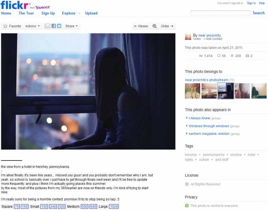 Flickr: List all Photo Sizes directly - gHacks Tech News