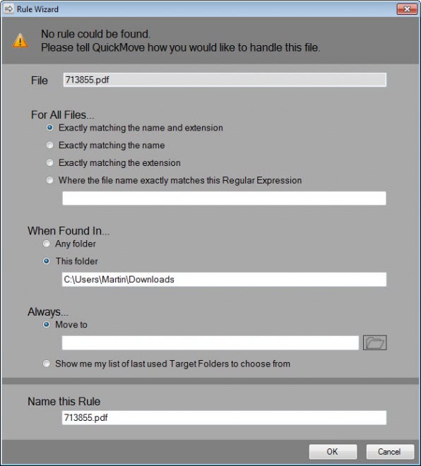 Quickmove Lets You Move Files Automatically In Windows Ghacks Tech News