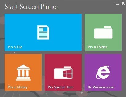 Start Screen Pinner: Pin Anything to Windows 8's start page - gHacks ...