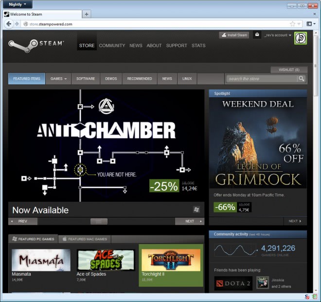 Improve your Steam shopping experience with Enhanced Steam for Firefox ...