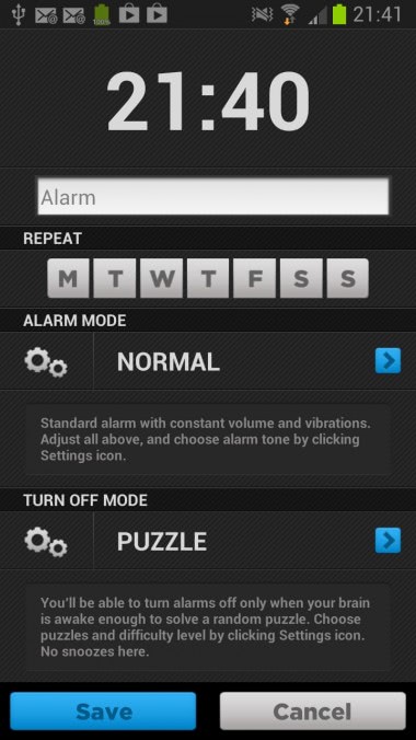 Puzzle Alarm Clock makes sure you are really awake before it stops the ...
