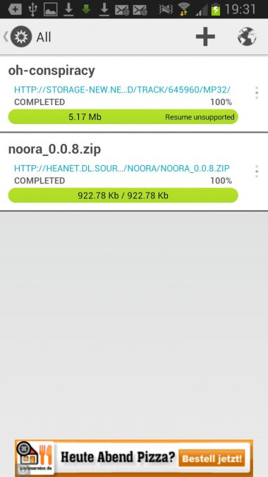 Loader Droid: impressive Android download manager with resume ...