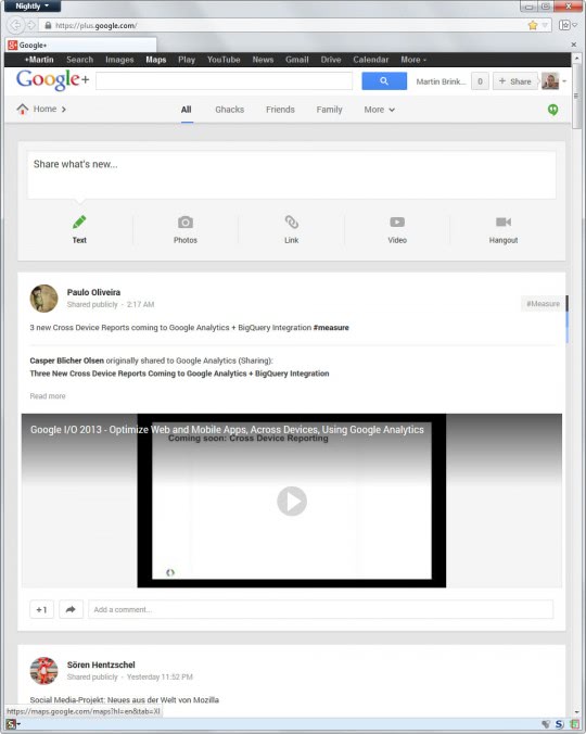 Increase the width of posts on Google+ - gHacks Tech News