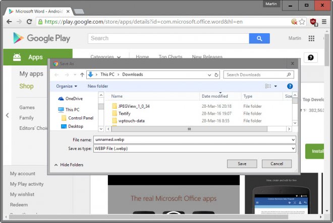How to avoid saving images in webp format in Google Chrome - gHacks ...
