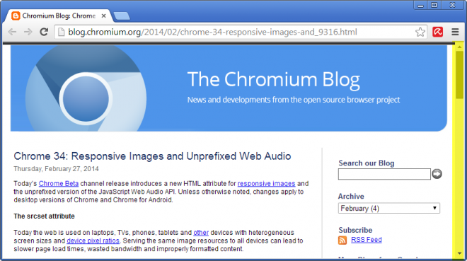 Chrome 34 brings back scroll arrows on Windows, better password field ...