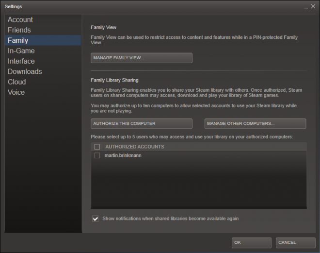 What you need to know about Steam Family Library Sharing - gHacks Tech News