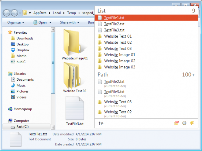 Listary improves file management on Windows - gHacks Tech News